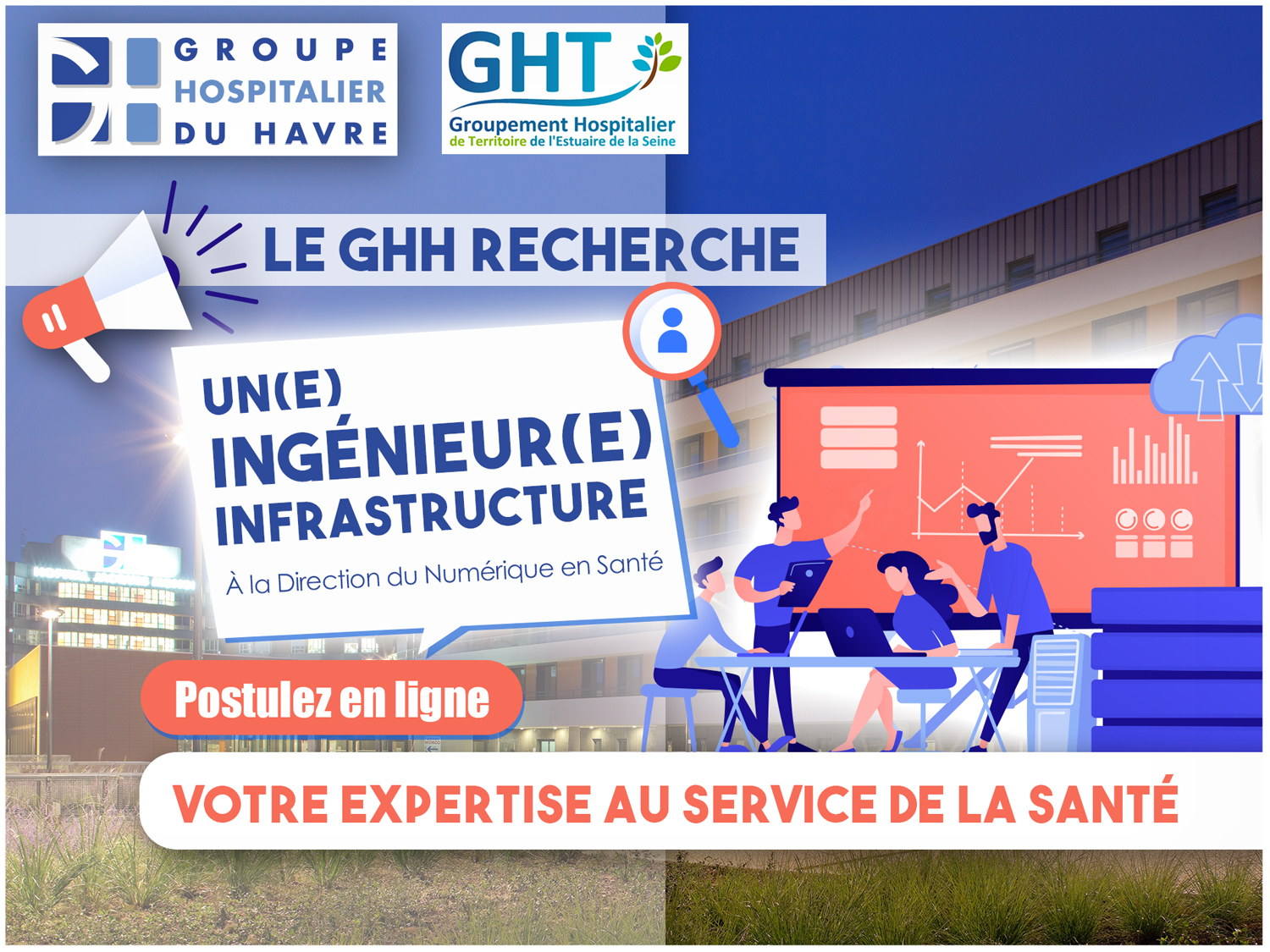 Le GHH recrute un(e) ingénieur(e) infrastructures : la santé a besoins ...