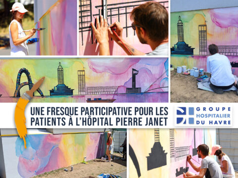 Fresque participative des artistes Lia DESPAS et Benjy CHAPON au sein ...