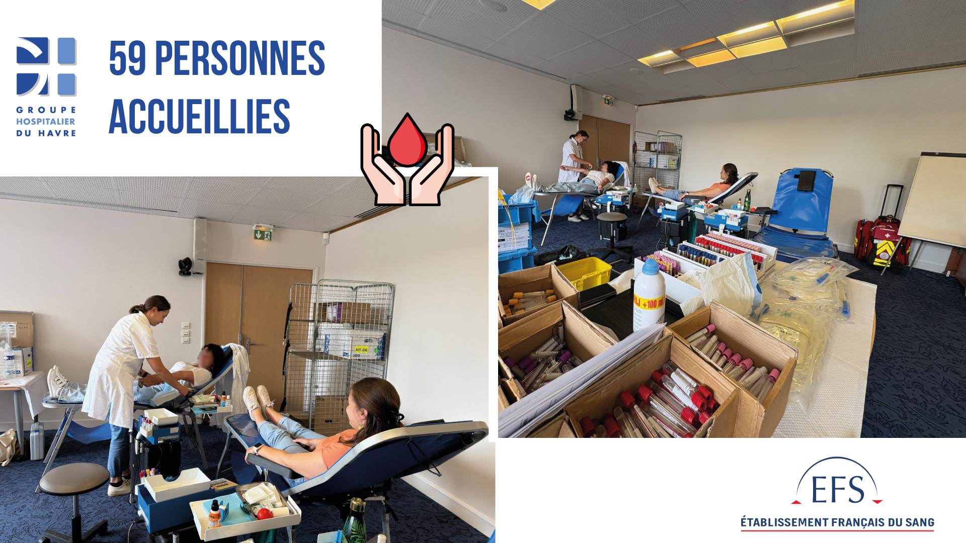 Don du sang 🩸 : un retour réussi au GHH ! - Groupe Hospitalier du Havre